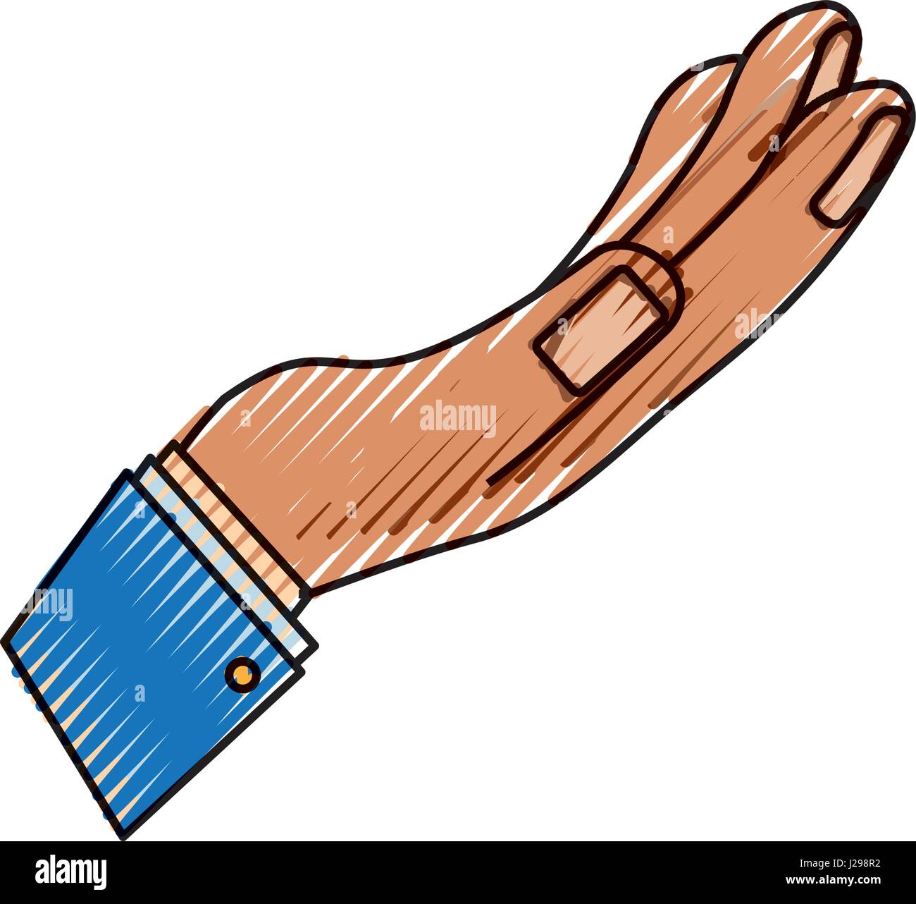 Hand with palm open Stock Vector Image & Art - Alamy