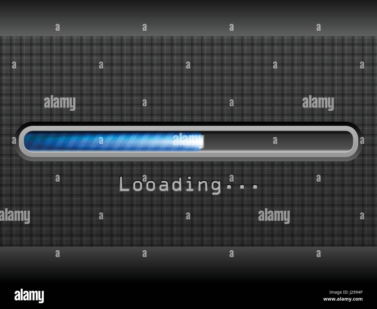 Loading bar on a black background Stock Vector Image & Art - Alamy