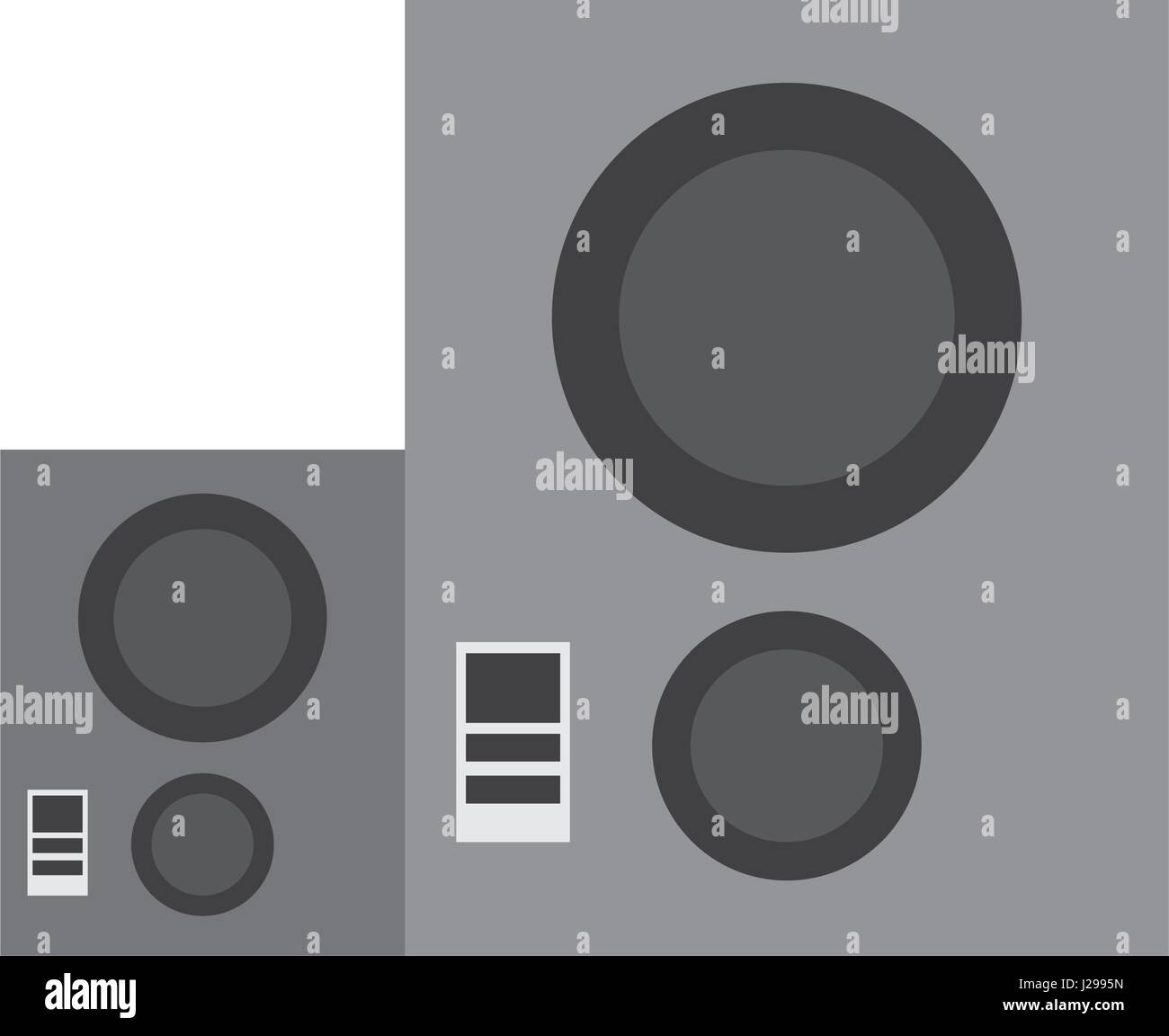 music baffle speaker Stock Vector Image & Art - Alamy