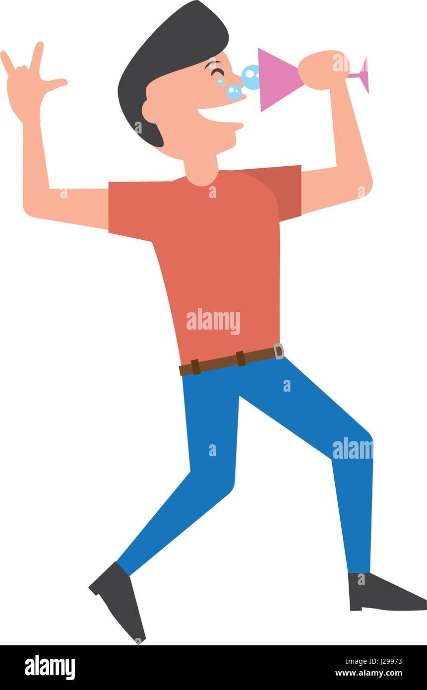 Man celebrating cartoon Stock Vector Image & Art - Alamy