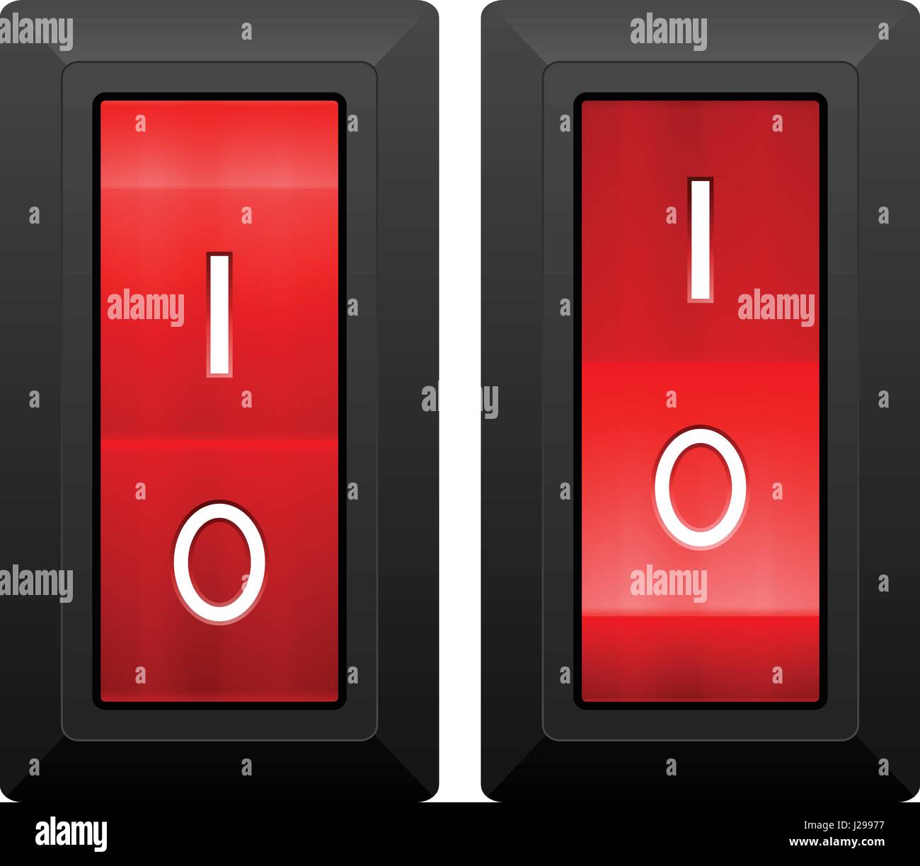 Electric switch on a white background Stock Vector Image & Art - Alamy