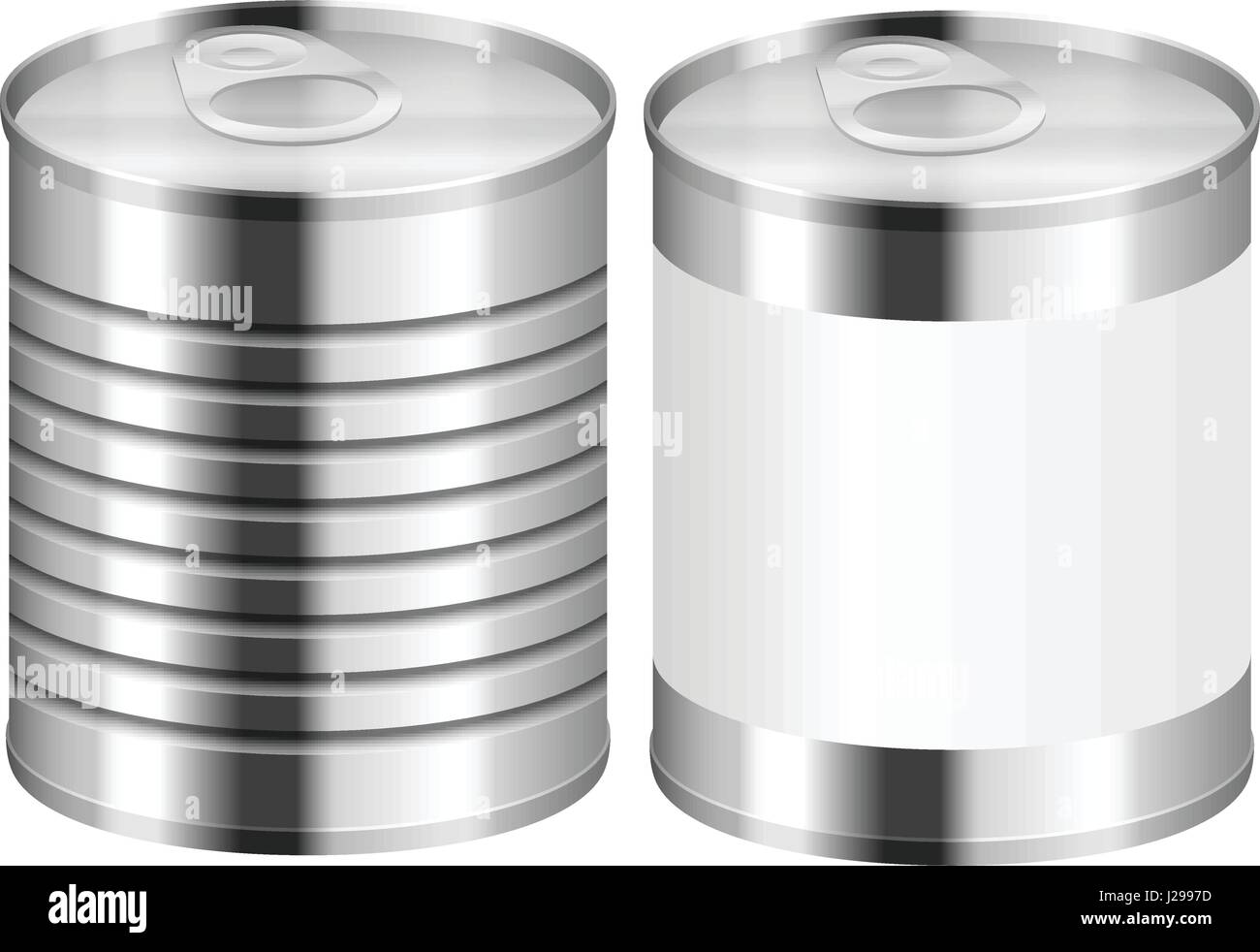 Food label tin can Stock Vector Images - Alamy