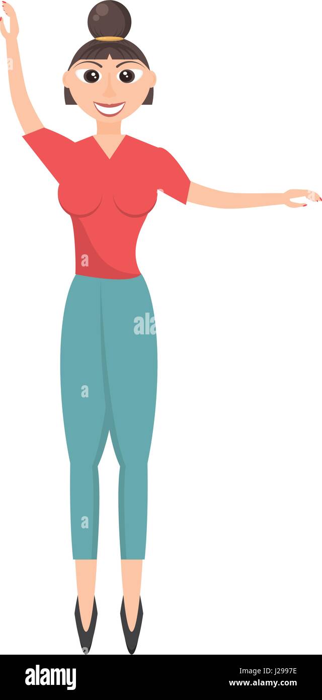 Woman celebrating cartoon Stock Vector Image & Art - Alamy