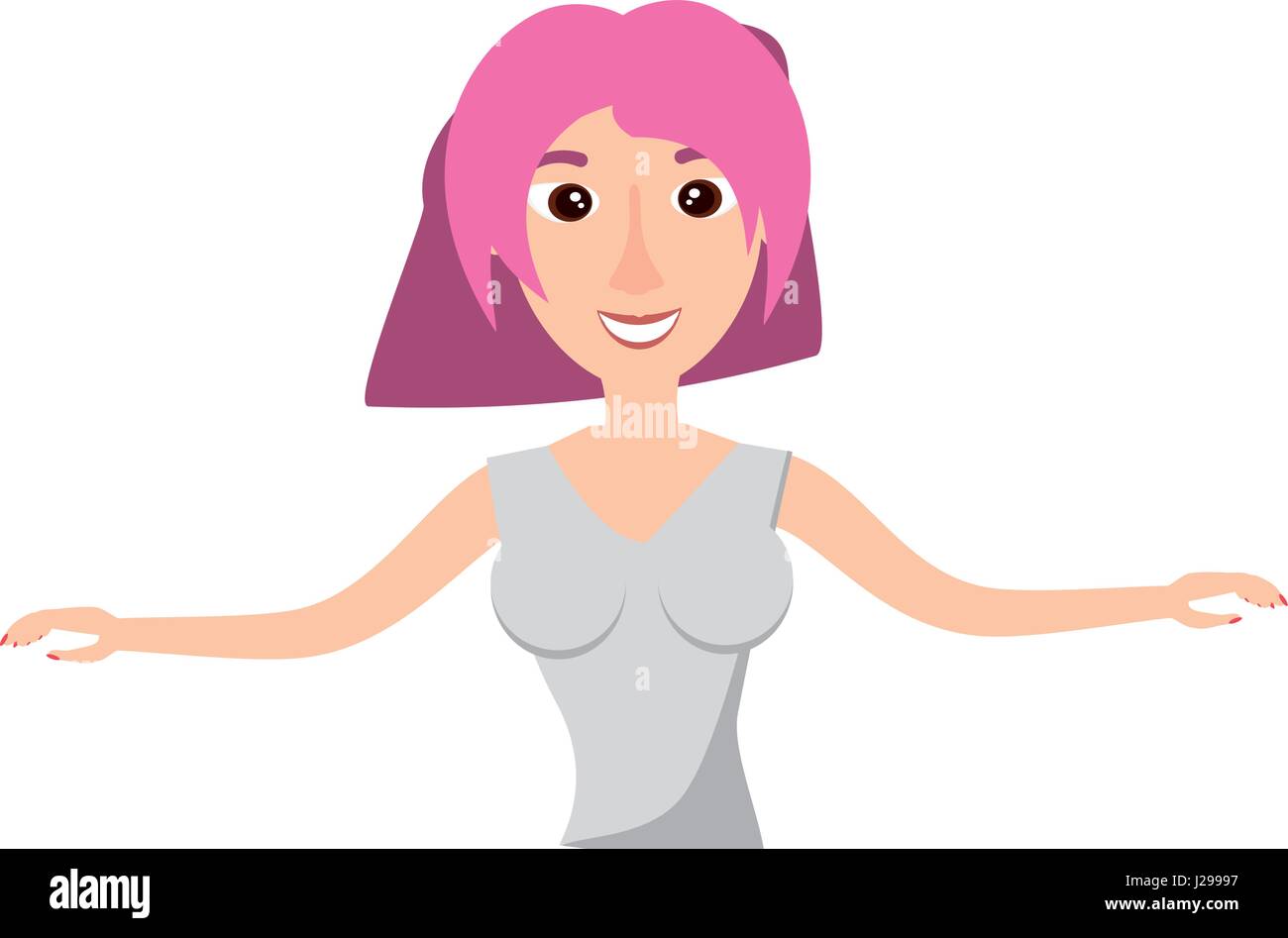 Woman celebrating cartoon Stock Vector Image & Art - Alamy