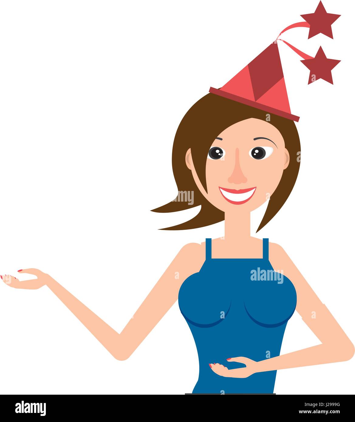 Woman celebrating cartoon Stock Vector Image & Art - Alamy