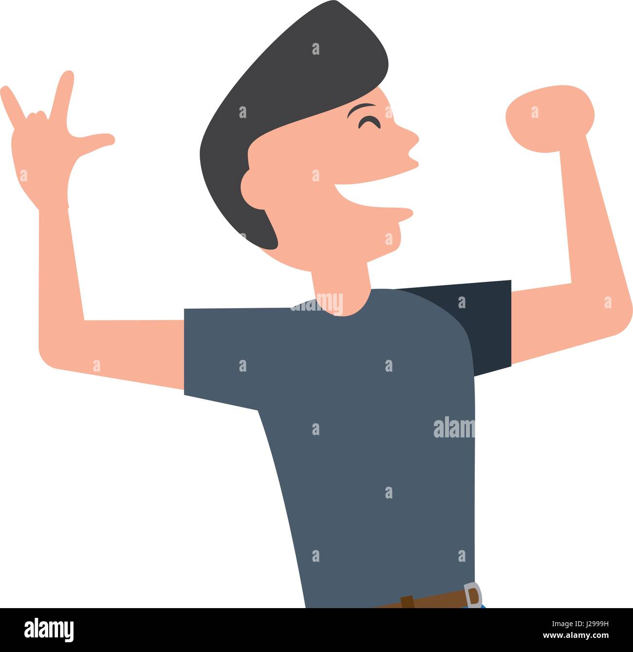 Man celebrating cartoon Stock Vector Image & Art - Alamy