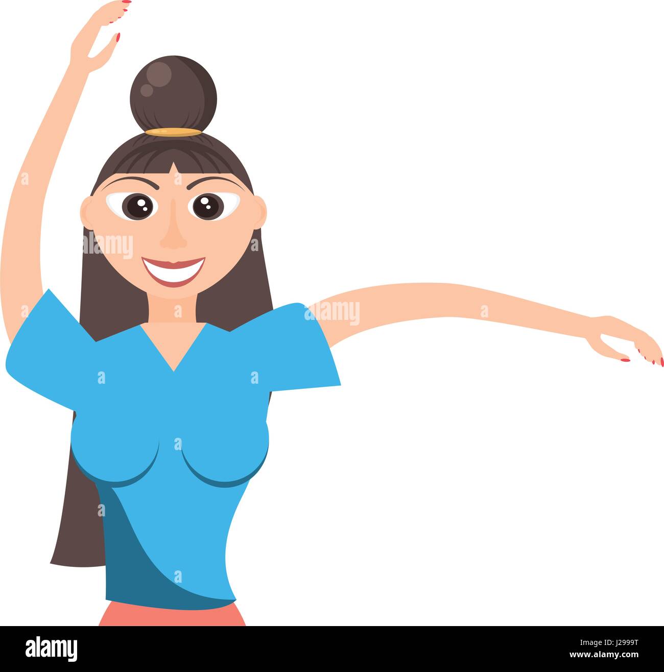 Woman celebrating cartoon Stock Vector Image & Art - Alamy
