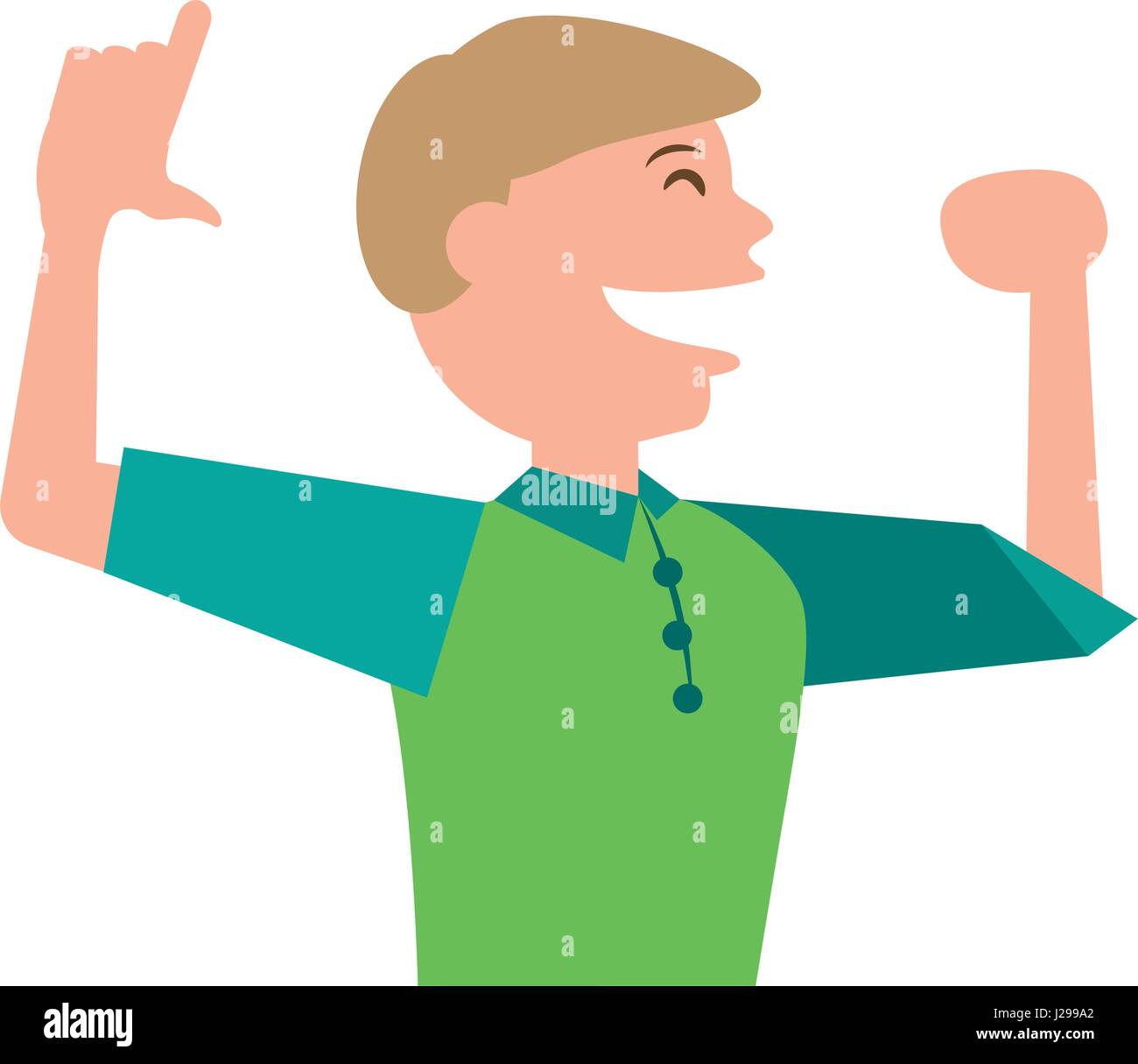 Man celebrating cartoon Stock Vector Image & Art - Alamy