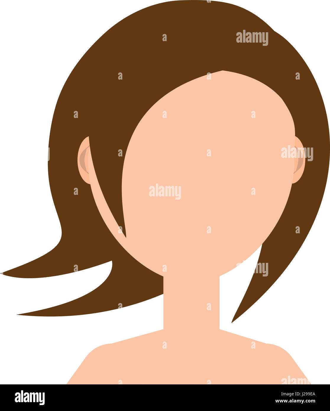 Woman faceless head Stock Vector Image & Art - Alamy