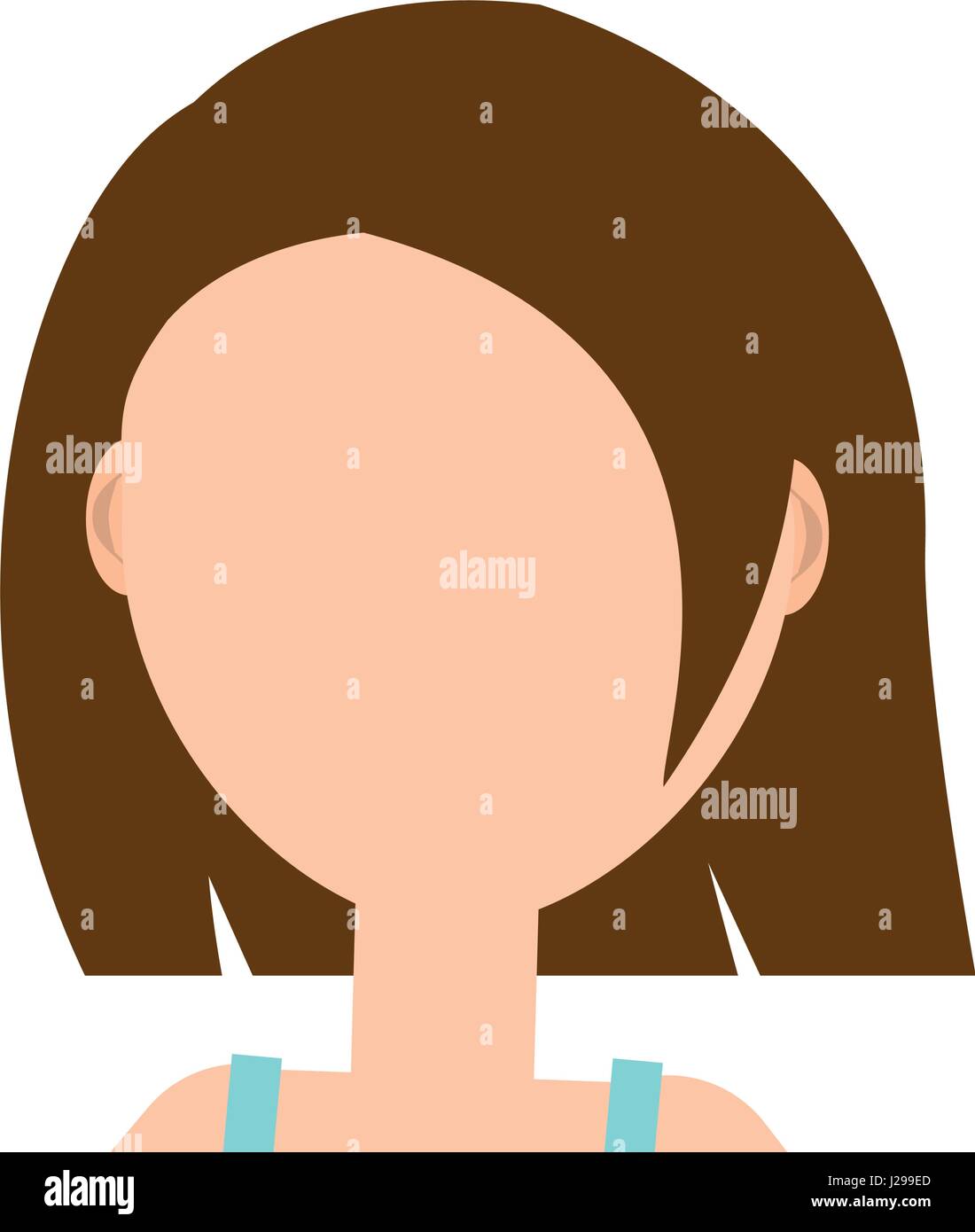 Woman faceless head Stock Vector Image & Art - Alamy