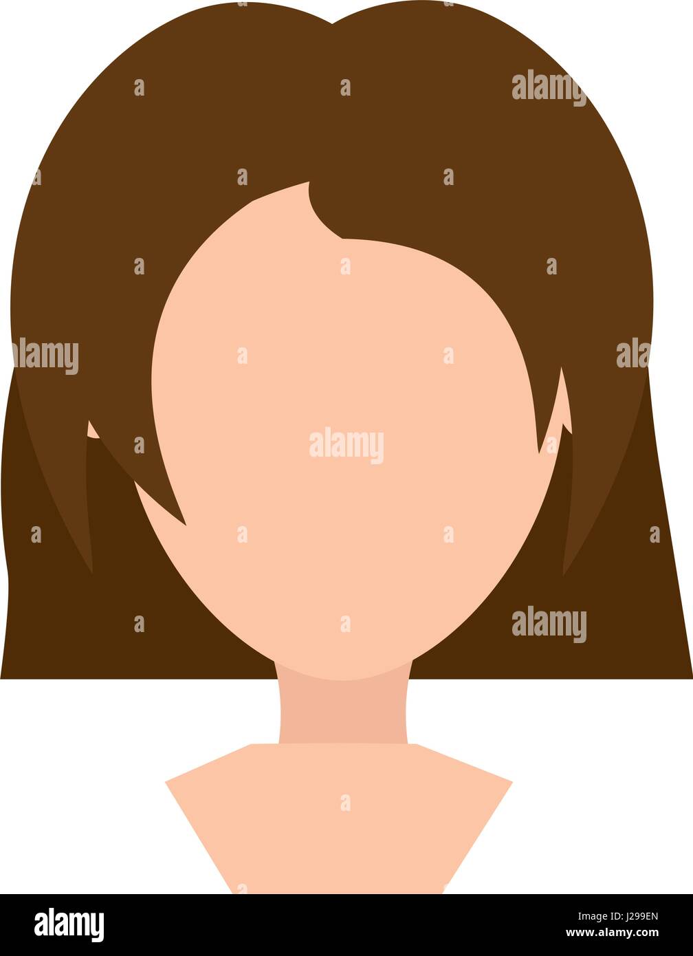 Woman faceless head Stock Vector Image & Art - Alamy