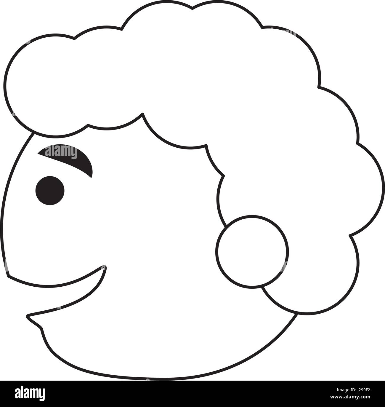 Happy man face cartoon Stock Vector Image & Art - Alamy