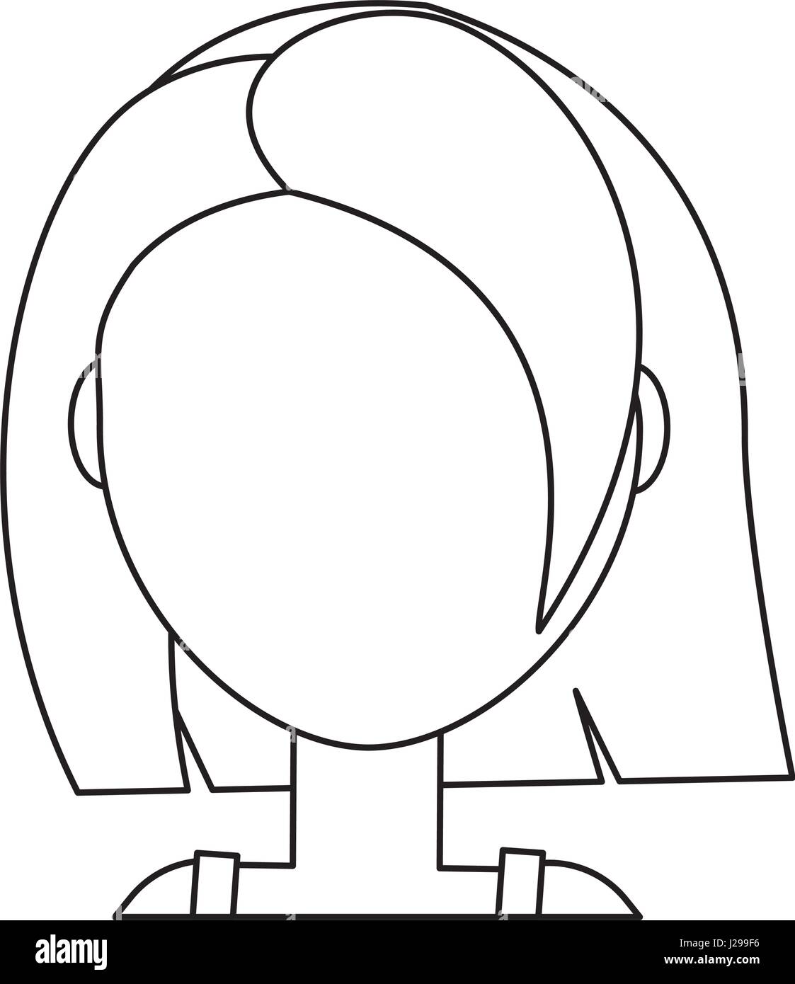 Woman faceless head Stock Vector Image & Art - Alamy