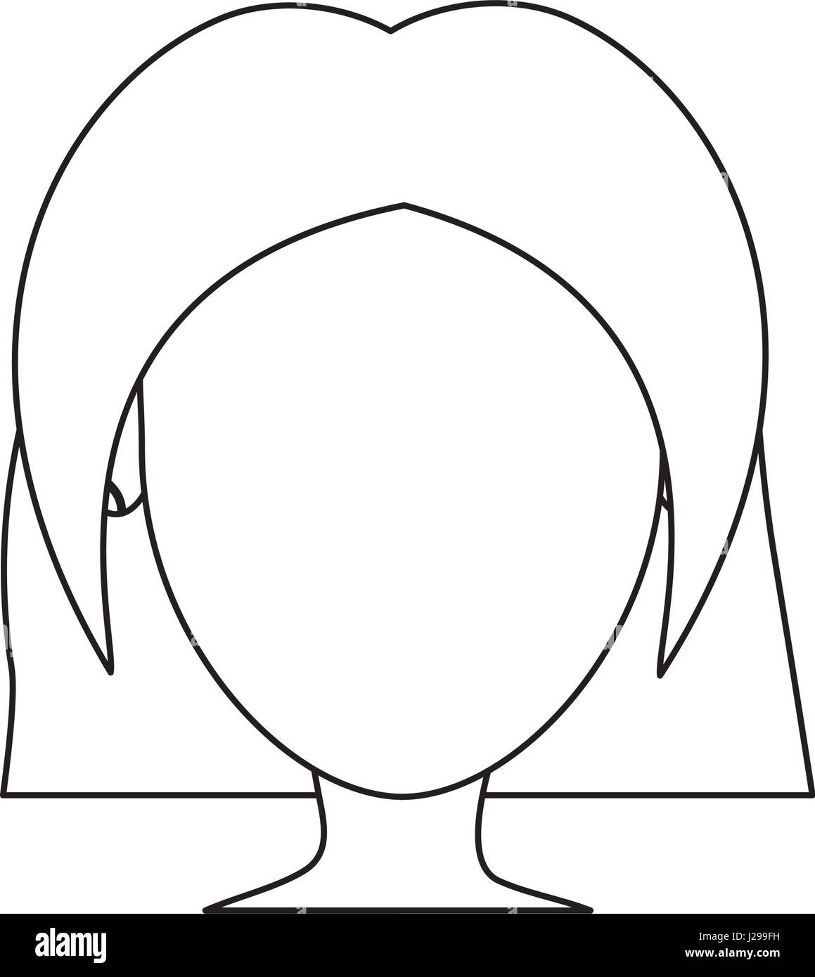 Woman faceless head Stock Vector Image & Art - Alamy