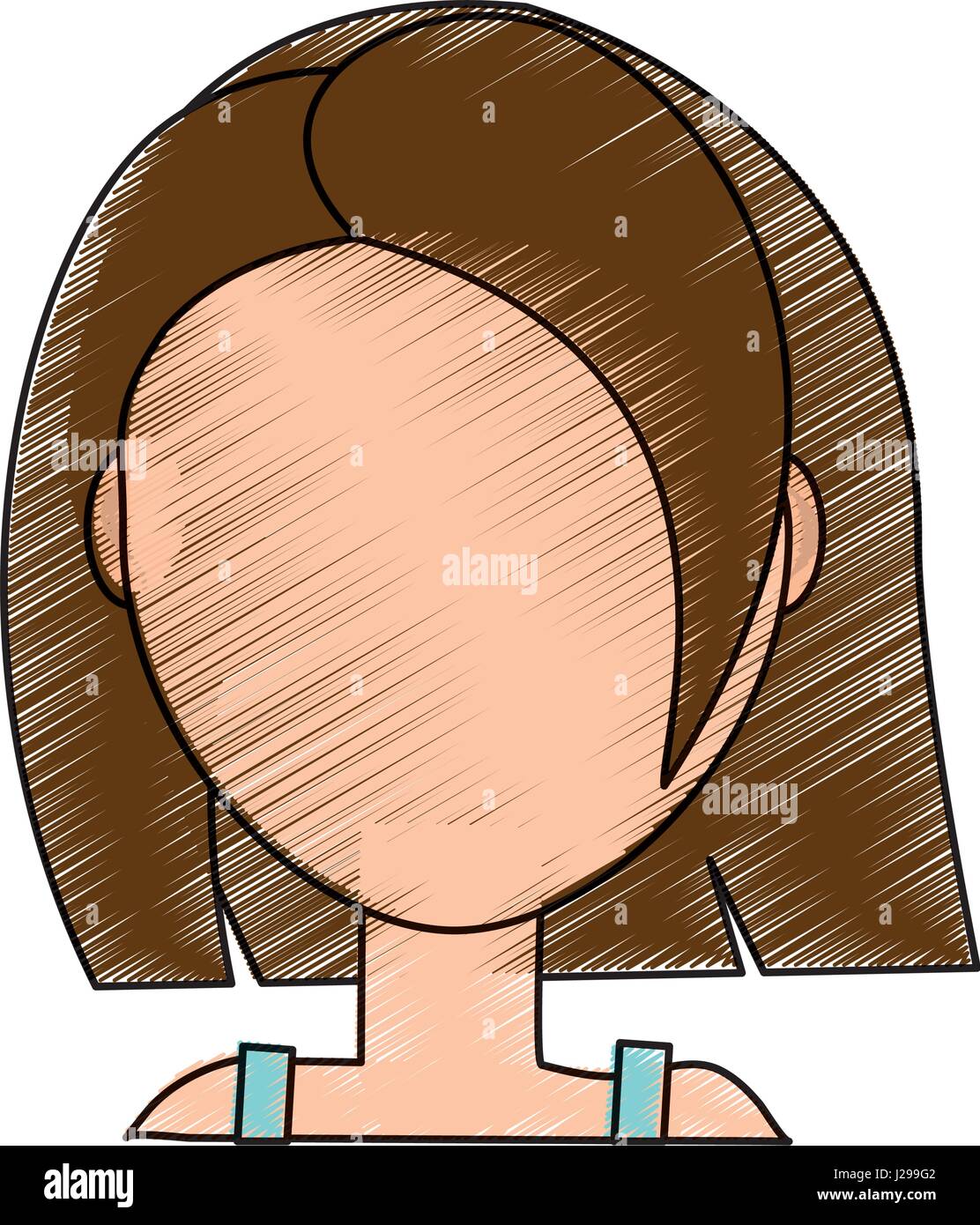 Woman faceless head Stock Vector Image & Art - Alamy