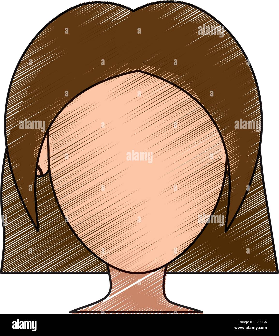 Woman faceless head Stock Vector Image & Art - Alamy
