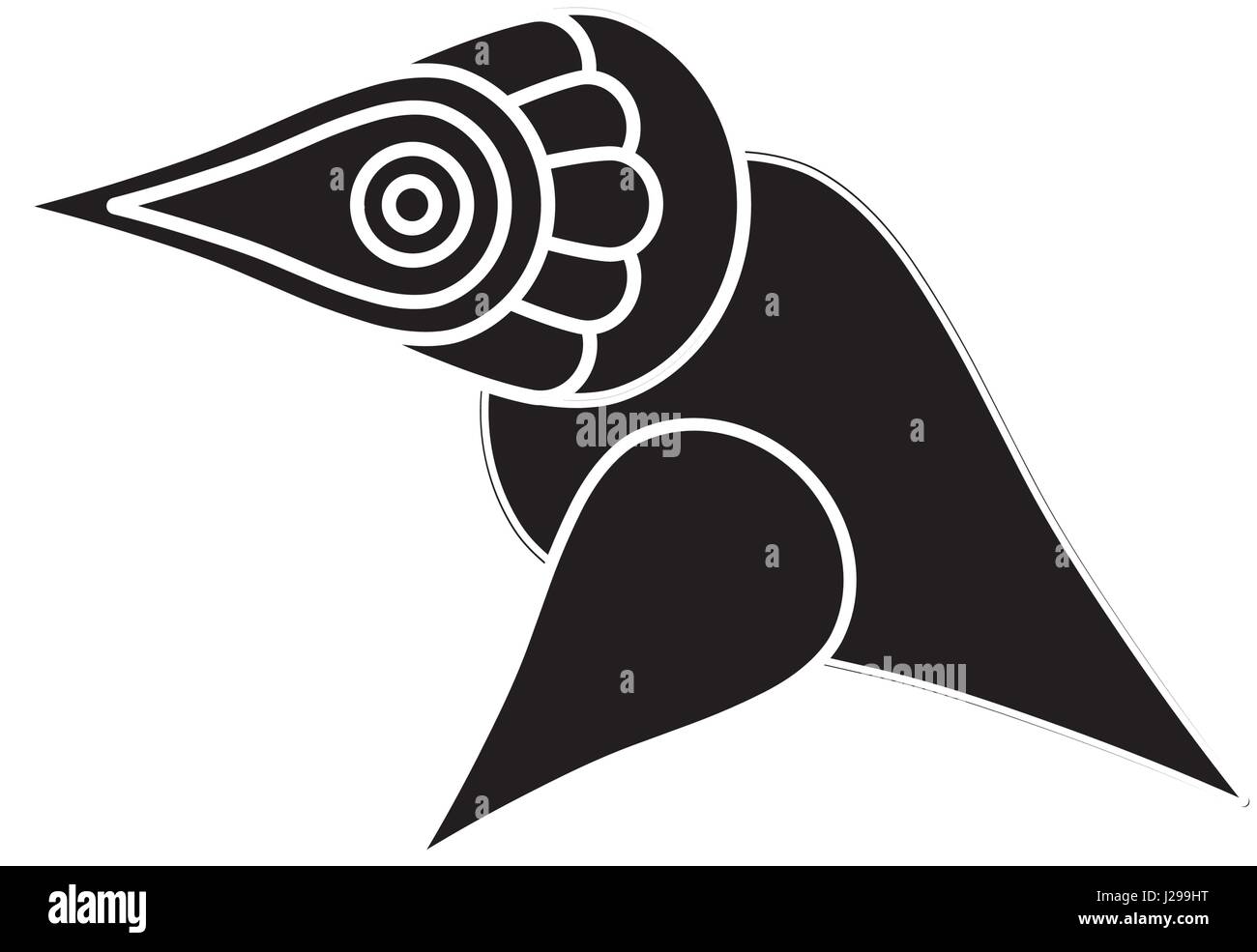 bird symmetric figure icon Stock Vector Image & Art - Alamy