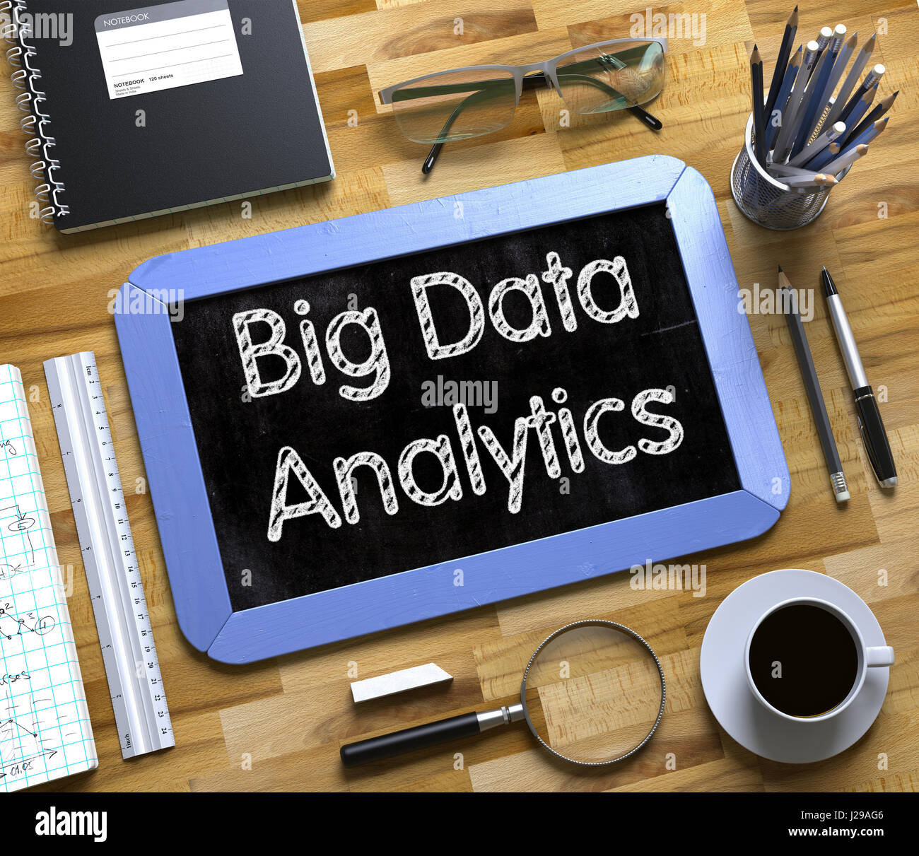 Big Data Analytics Concept on Small Chalkboard. 3d Stock Photo - Alamy