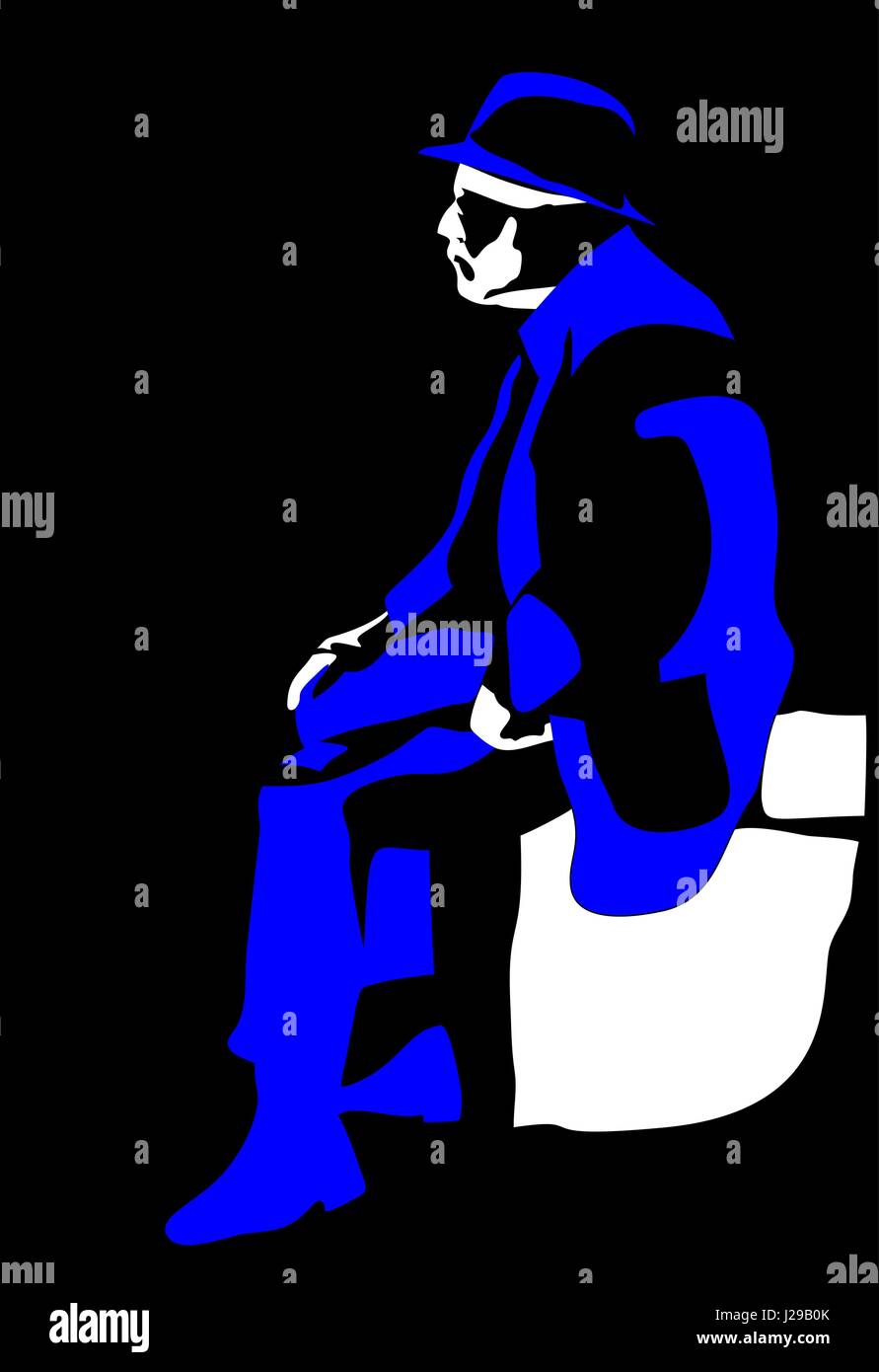 Elderly vector vectors hi-res stock photography and images - Alamy