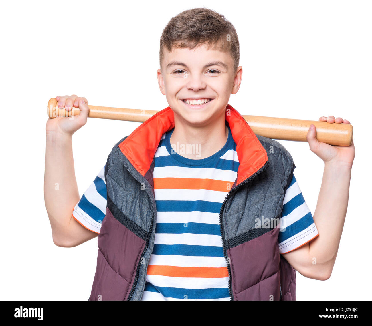 Kid baseball player bat hi-res stock photography and images - Alamy