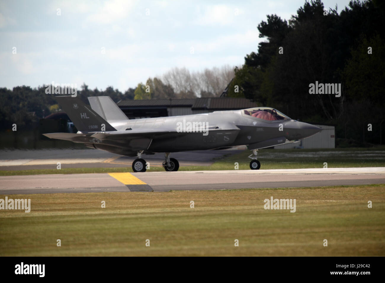 Lakenheath, Suffolk, England, 25 Apr 2017 - USAF F-35A lightning II jet ...