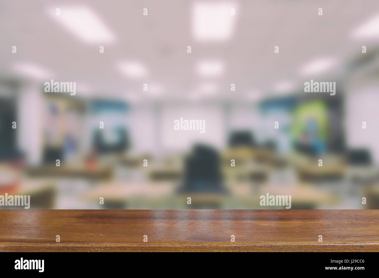 Group of computer neatly placed in a computer study lab room at the ...