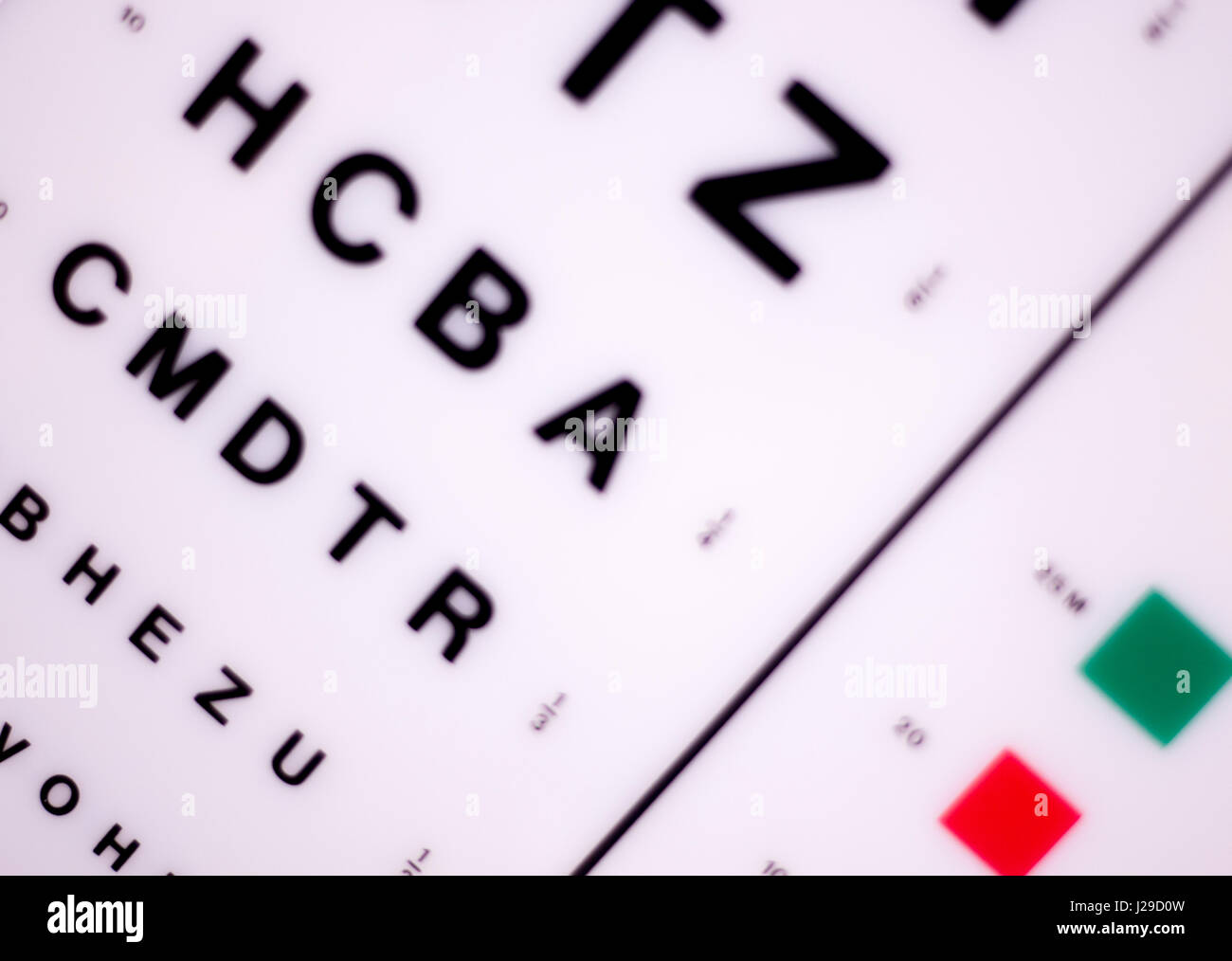 Opticians ophthalmology and optometry eye test chart to test sight and ...