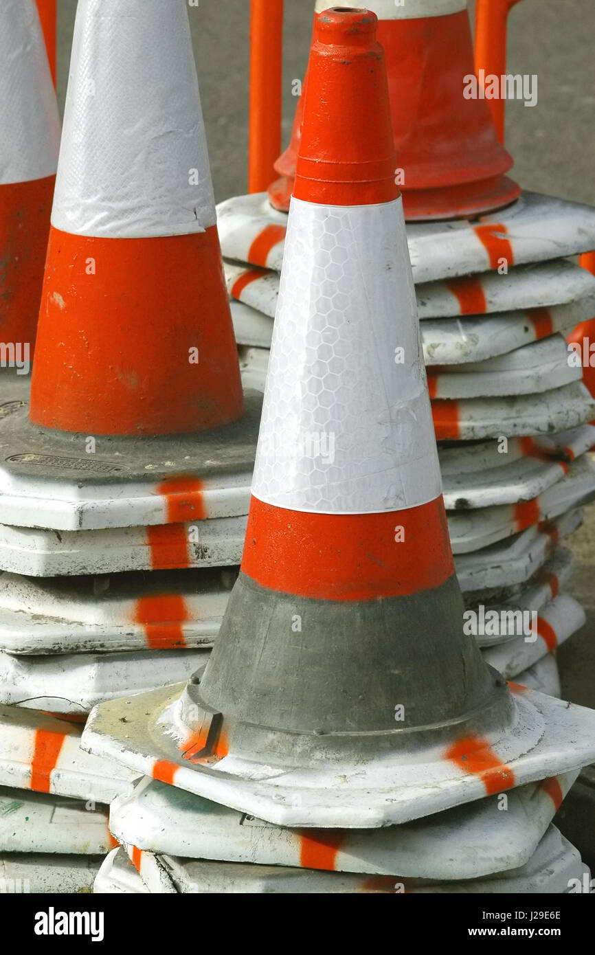Traffic cones parking restriction hi-res stock photography and images ...