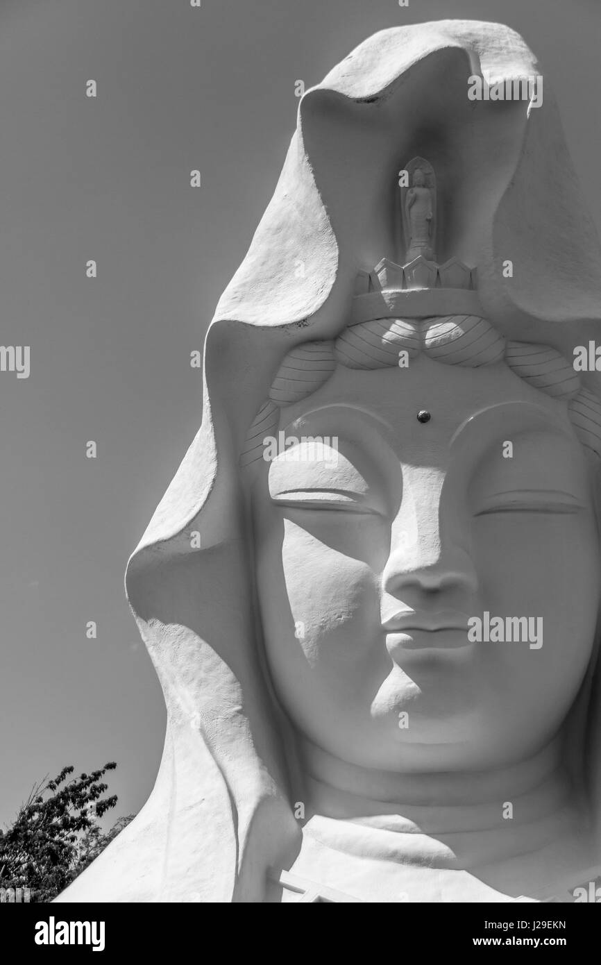 Ofuna Kannon statue in Kanon-ji Temple. Located in Ofuna, Kamakura ...