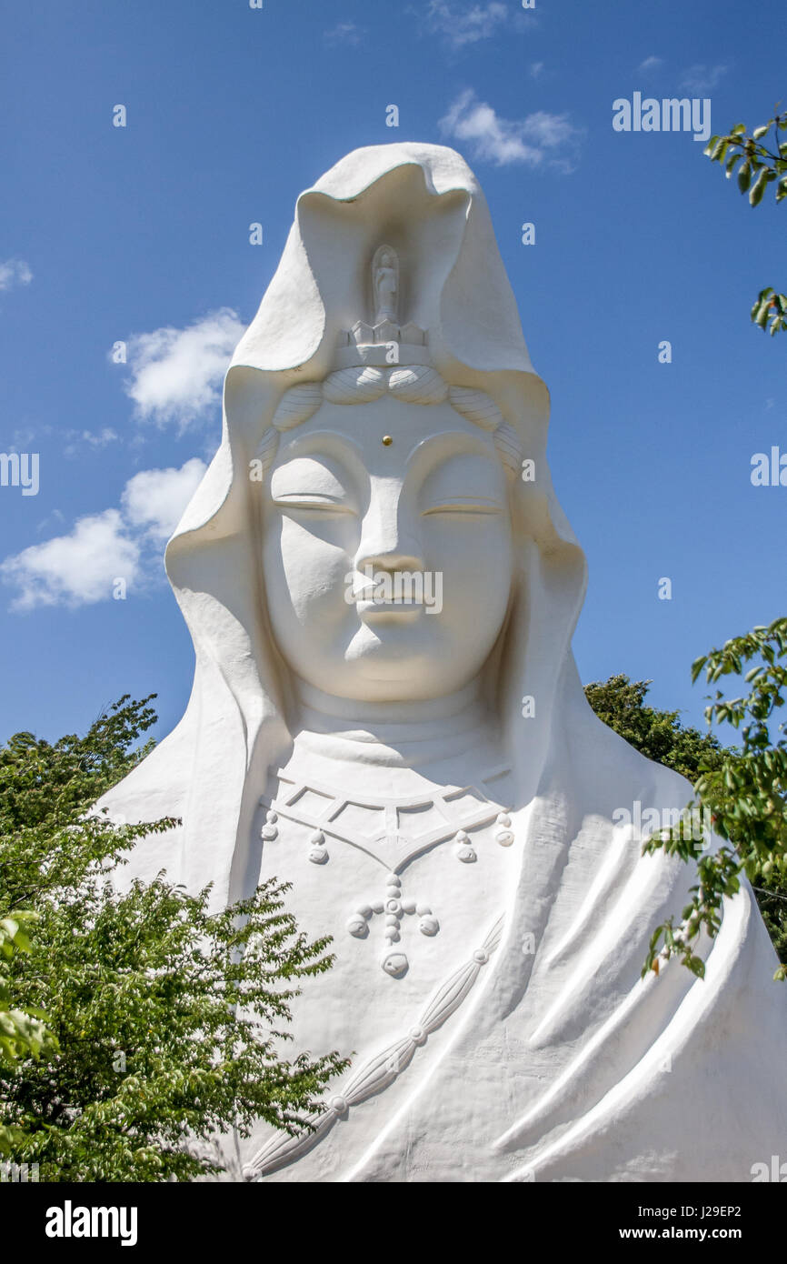 Ofuna Kannon statue in Kanon-ji Temple. Located in Ofuna, Kamakura ...