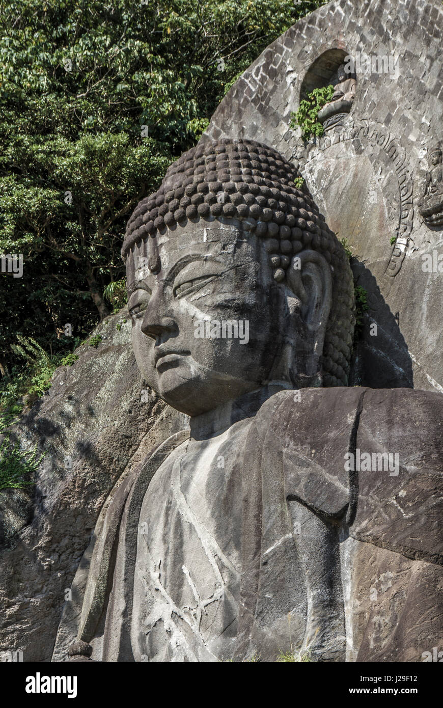 Big Buddha (daibutsu) sculpture located in Nihon-ji Buddhist temple ...