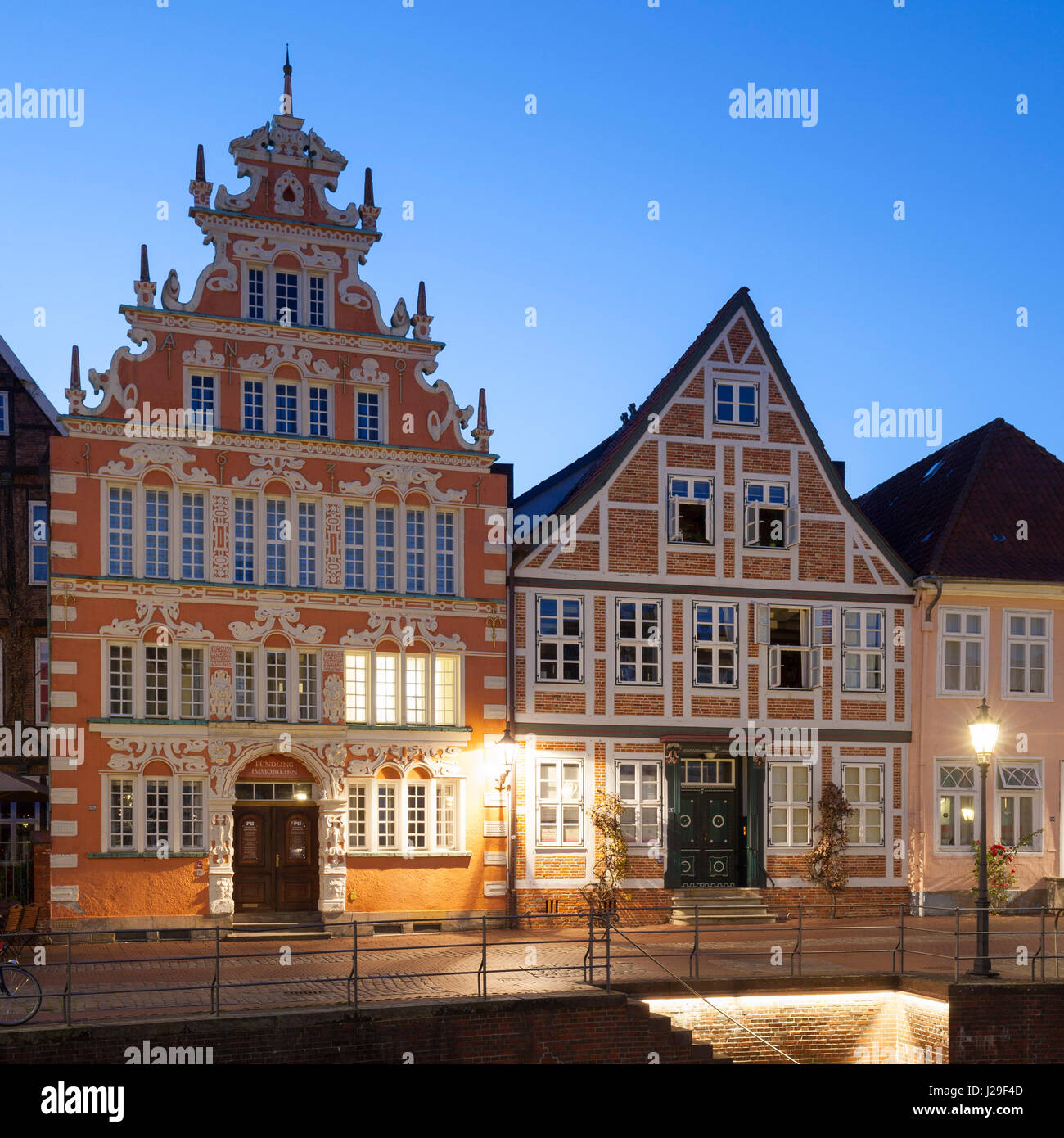 Bürgermeister-Hintze-Haus, Old Port, Stade, Lower Saxony, Germany Stock ...