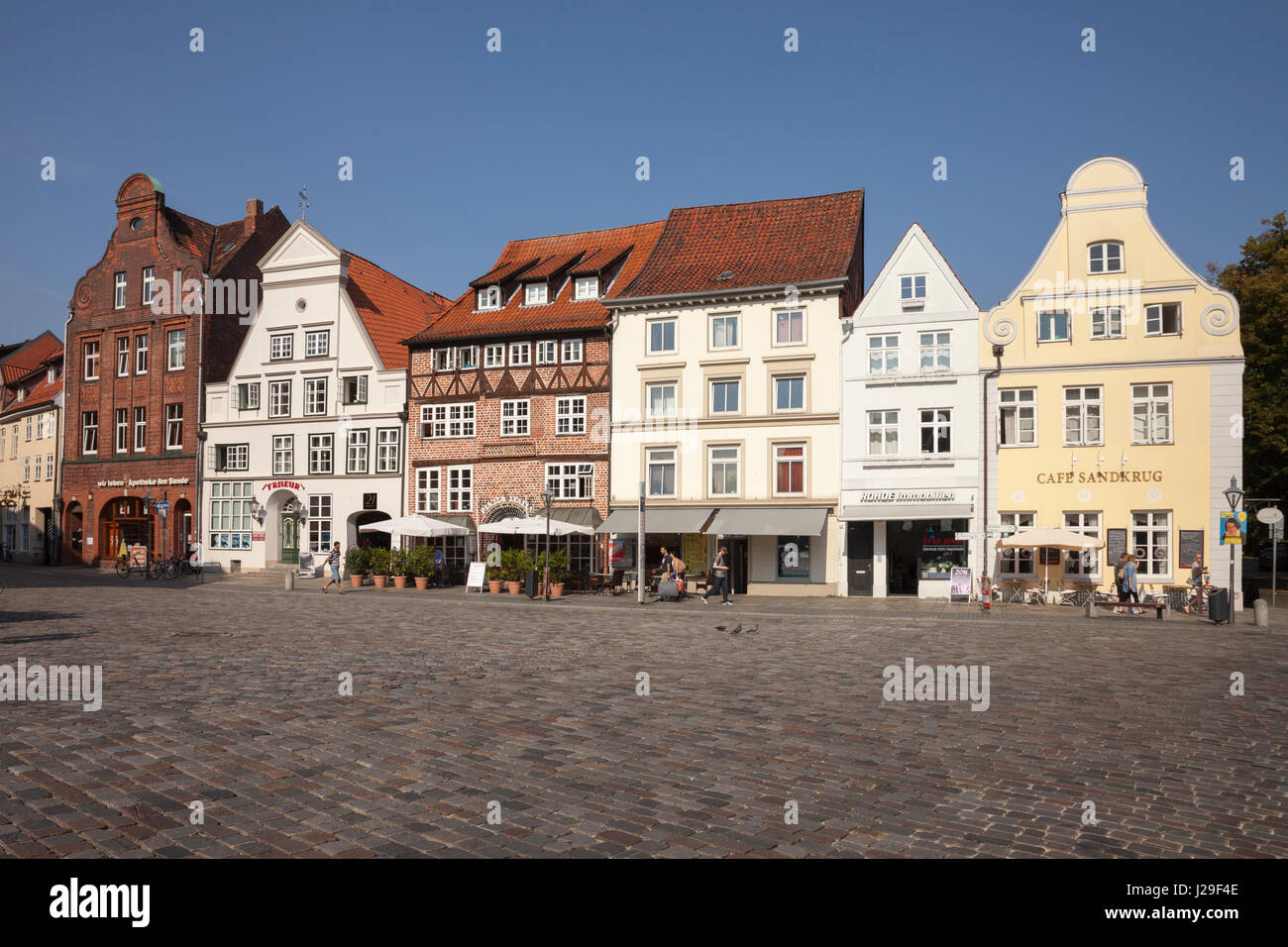 Am Sande, historic centre, Lüneburg, Lower Saxony, Germany Stock Photo ...