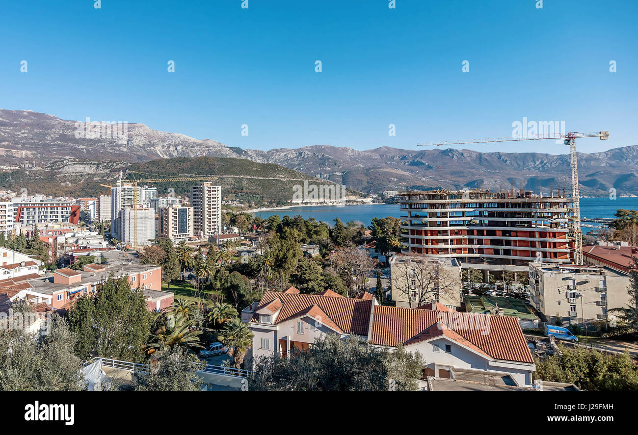 New building construction site in Budva, Montenegro Stock Photo - Alamy