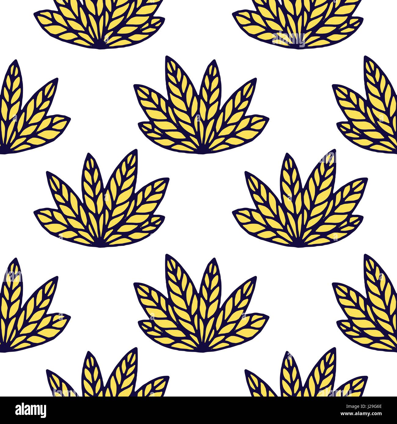 Seamless Tropical Jungle Palm Leaves Pattern Stock Vector Image & Art ...