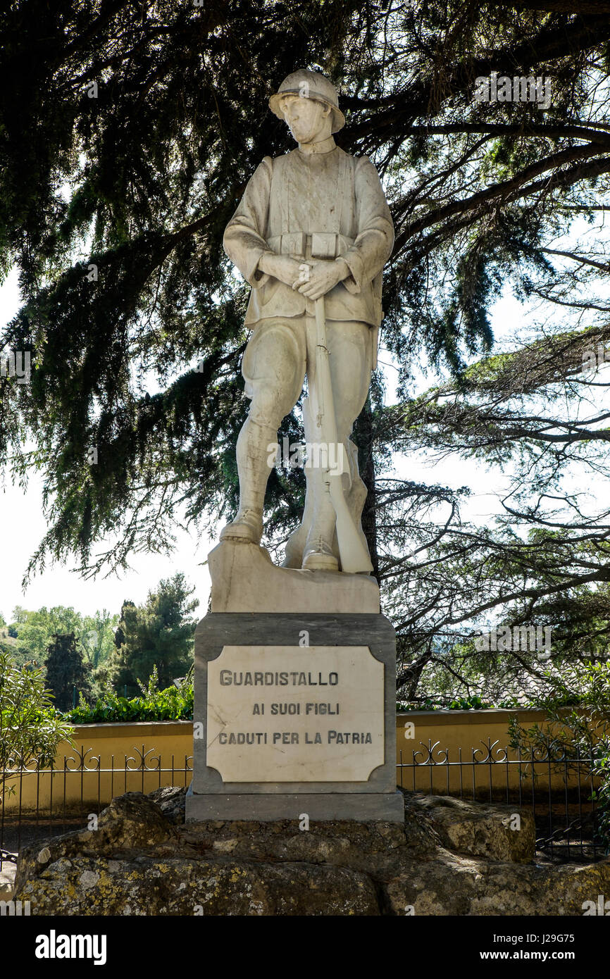 GUARDISTALLO, Pisa, Italy - War Memorial Stock Photo - Alamy