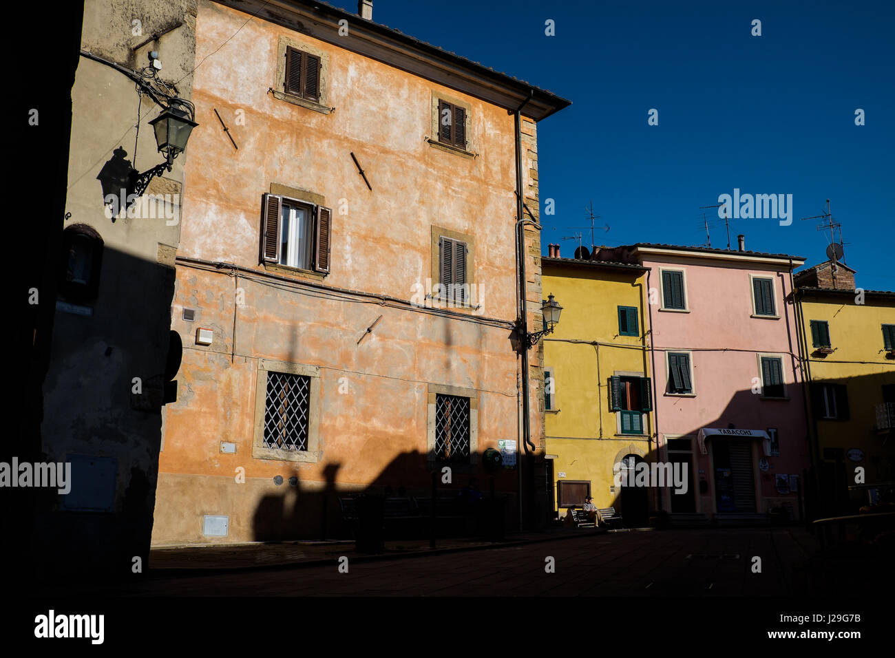 GUARDISTALLO, Pisa, Italy - Palestro Street and the facades of colored ...
