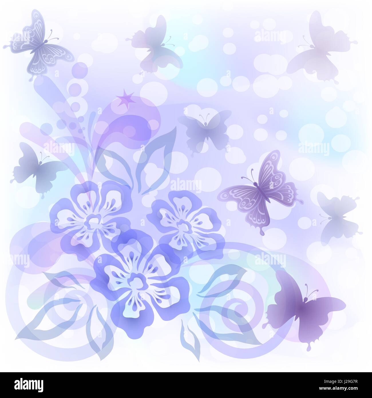 Watercolor christmas background flowers Stock Vector Images - Alamy