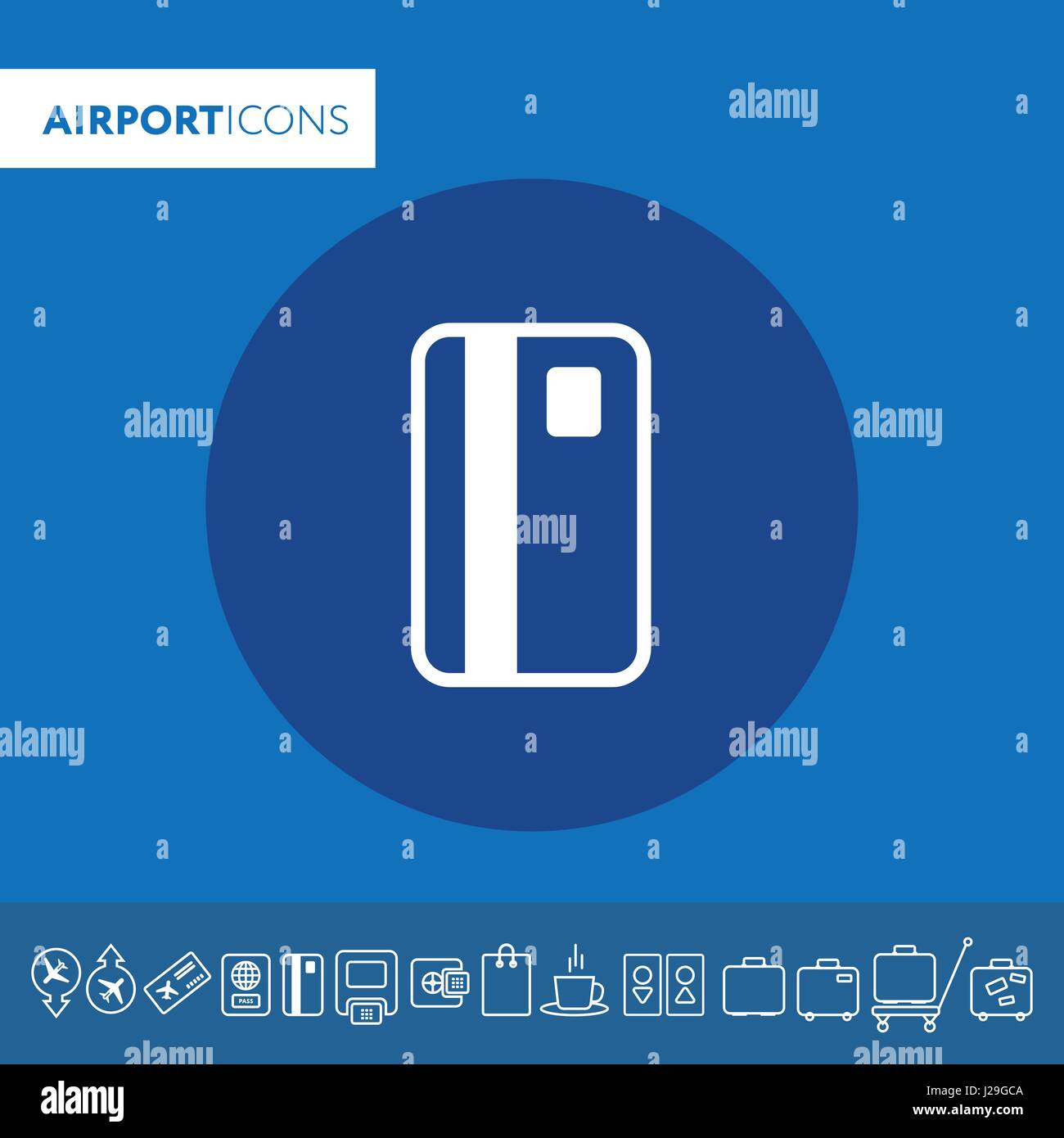 Credit card icon. Simple illustration of credit card vector icon for ...