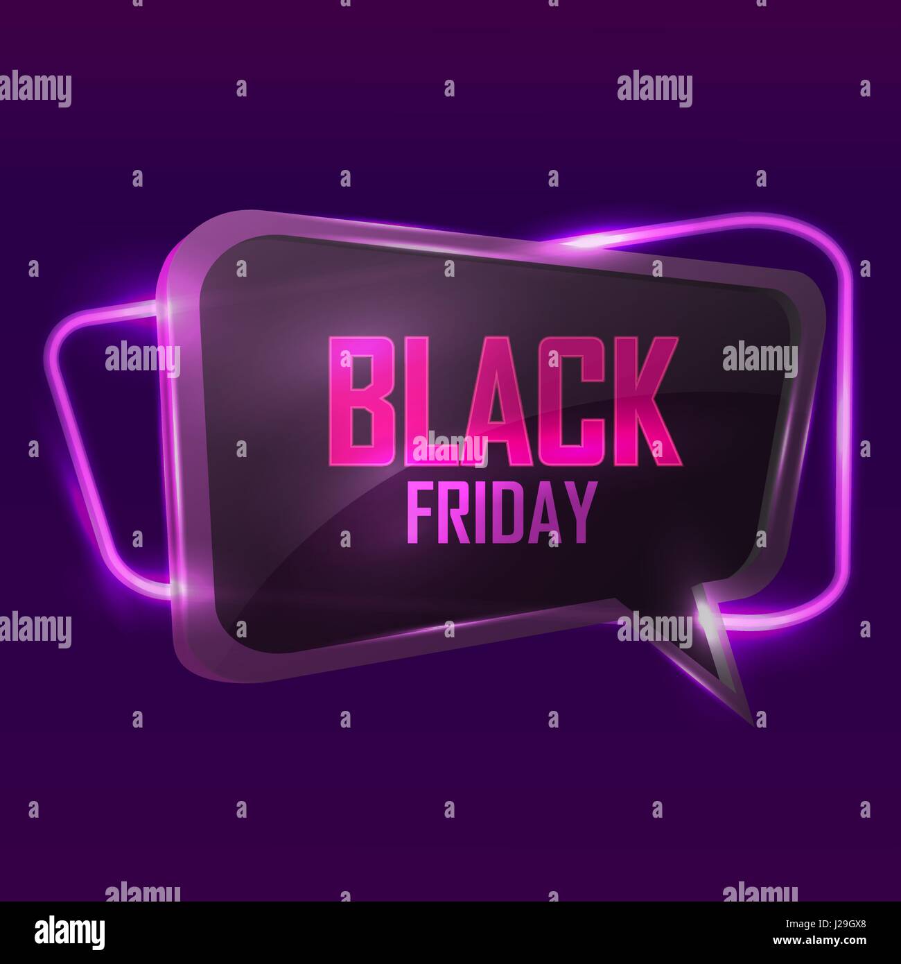 Glass Banner with Abstract Shape and glossy effect with transparent ...