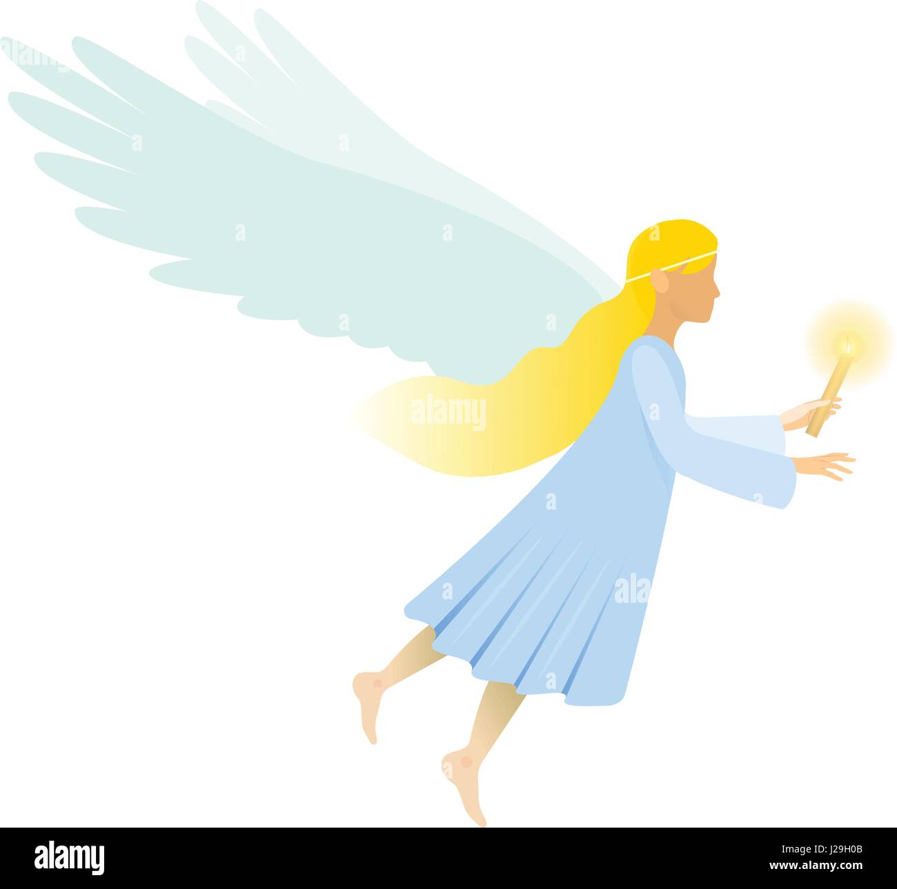 Flying Female Angel