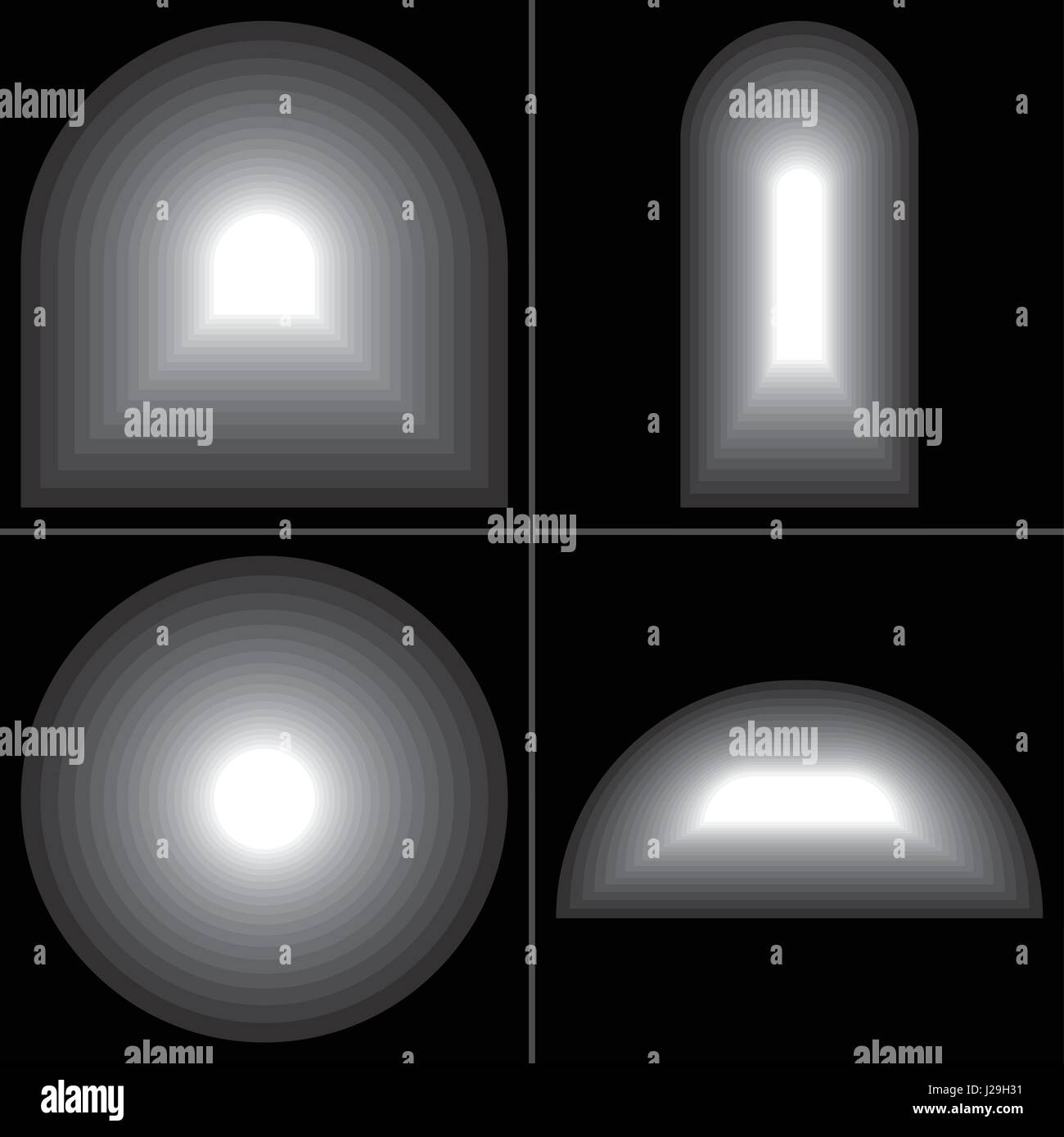 Gothic corridor Stock Vector Images - Alamy