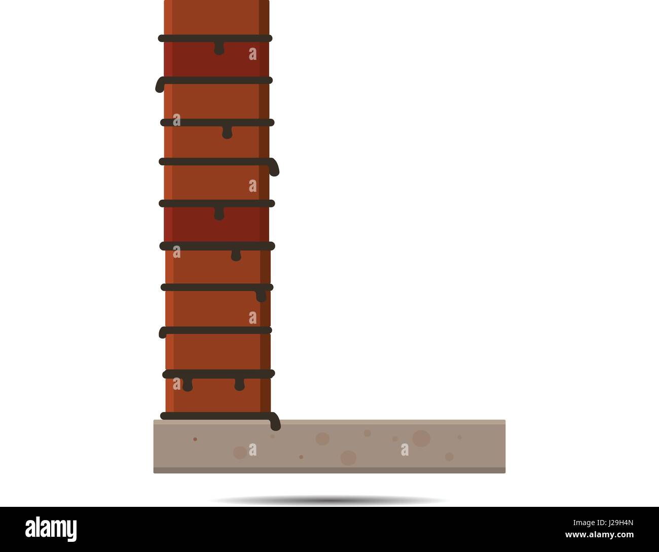 vector brick letter logo L isolated symbol Stock Vector Image & Art - Alamy