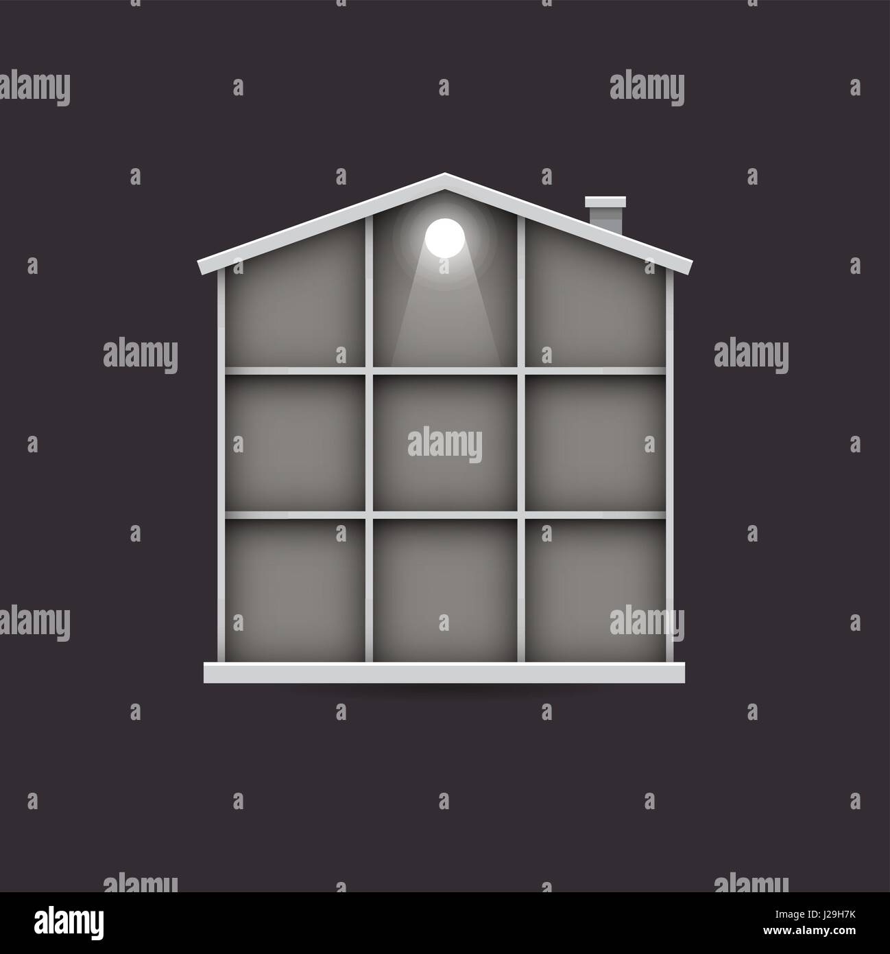 cut of house interior room or residence plan Stock Vector Image & Art ...