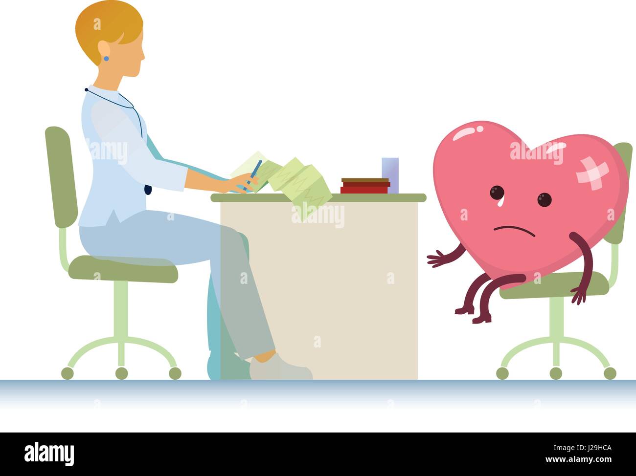 World heart day woman Stock Vector Images - Alamy