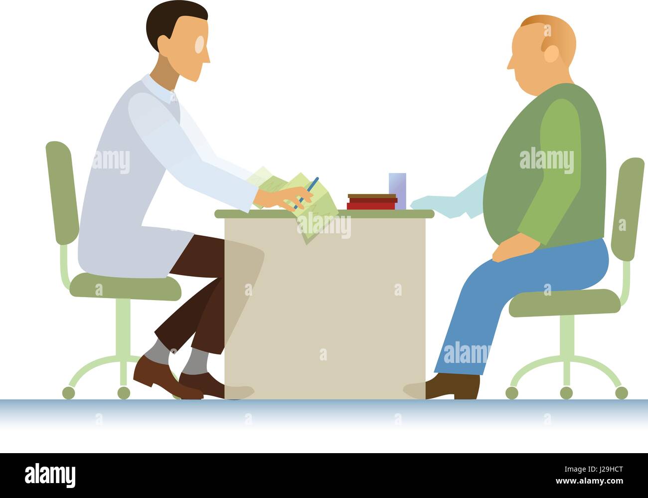 Male professional doctor consulting Stock Vector Images - Alamy