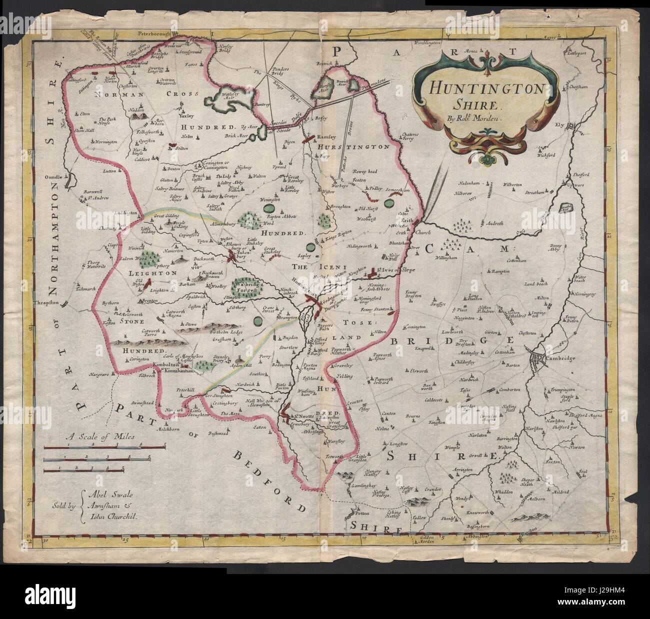 Old map huntington hi-res stock photography and images - Alamy