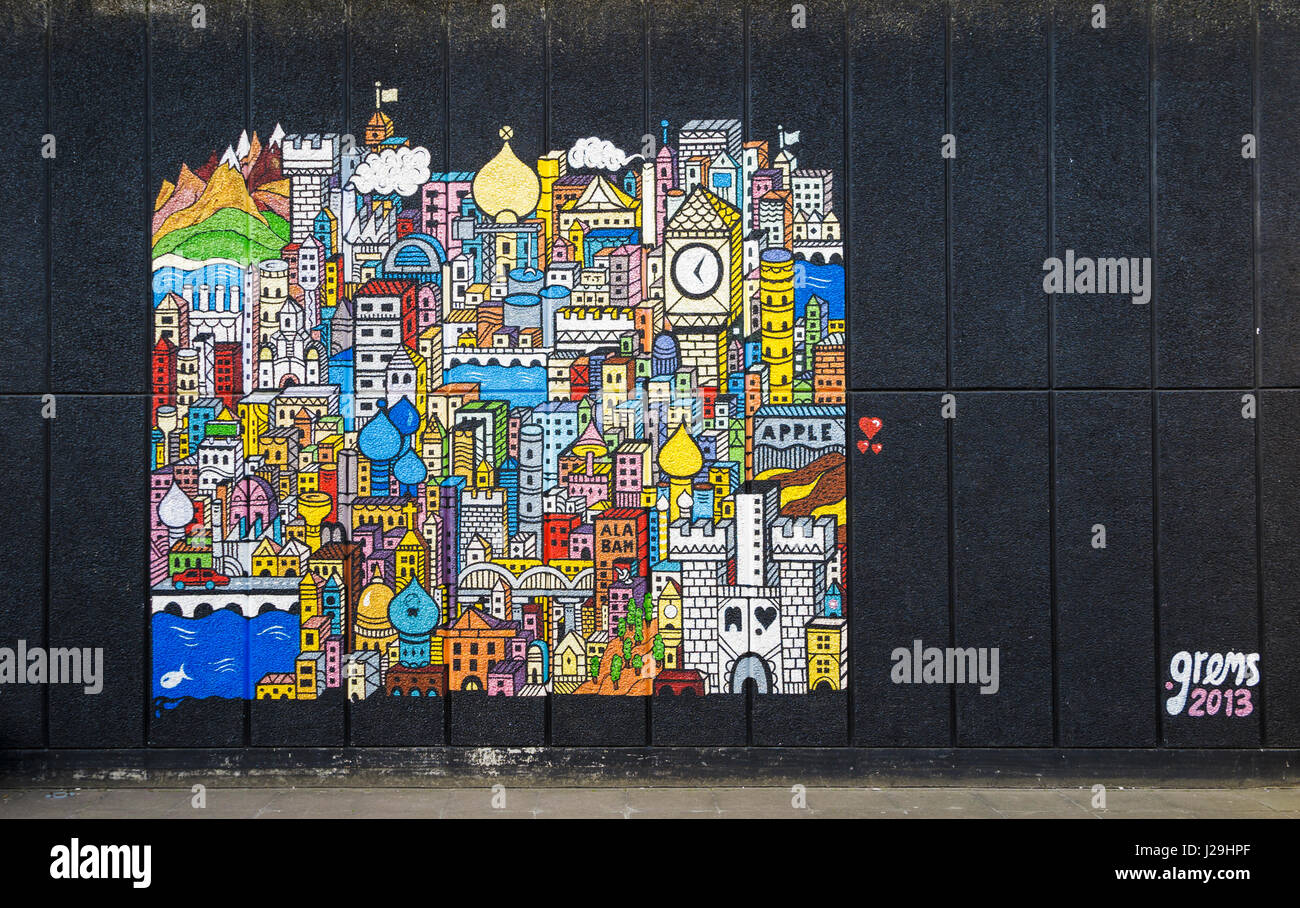 Hayward gallery waterloo mural hi-res stock photography and images - Alamy