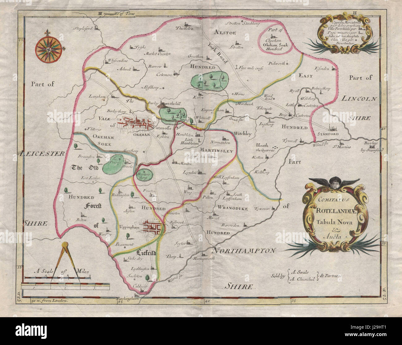 Map of oakham hi-res stock photography and images - Alamy