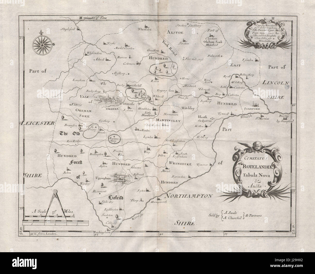Map of oakham hi-res stock photography and images - Alamy